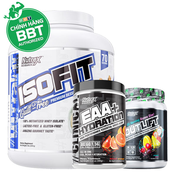 Combo Hấp Dẫn Whey Isofit + EAA BCAA + Outlift 20 serving - MF